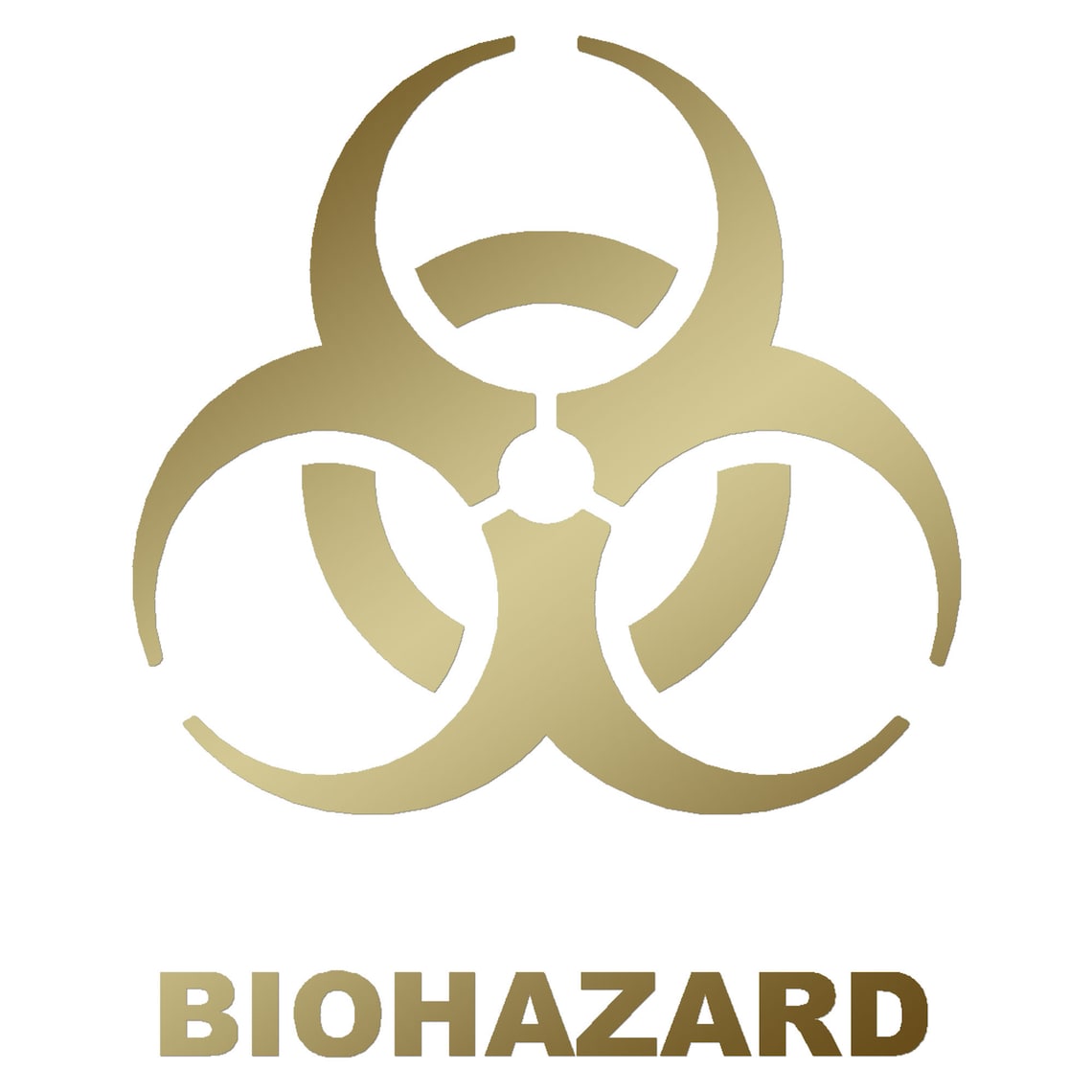 Biohazard Symbol Vinyl Decal Sticker 3 Sizes 9 Solid | Etsy