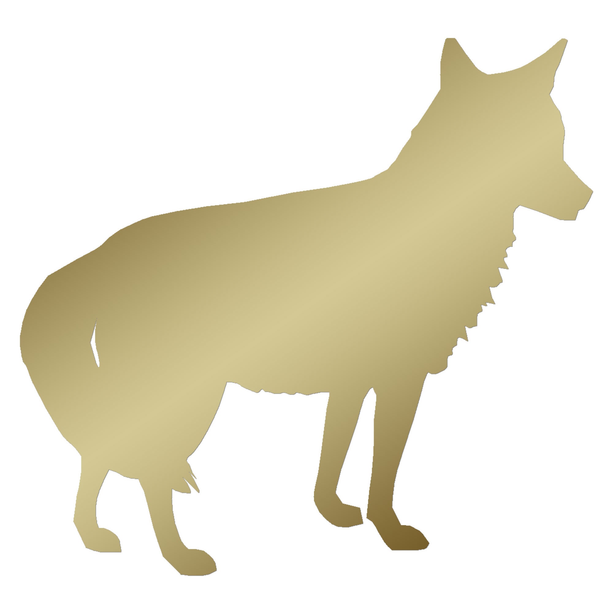 Coyote Jackal Wild Dog Vinyl Decal Sticker 3 Sizes 9 | Etsy