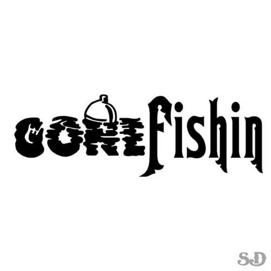 Gone Fishing - Vinyl Decal Sticker - 9" Long X 3" High - 24 Colors ...