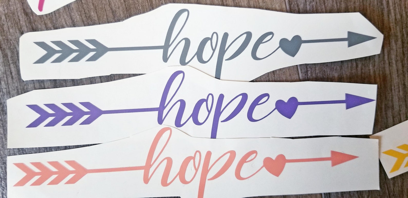 Cute Word hope Arrow Vinyl Decal FREE Shipping - Etsy