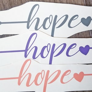 Cute Word "hope" Arrow Vinyl Decal - FREE Shipping, Car Window Decal ...