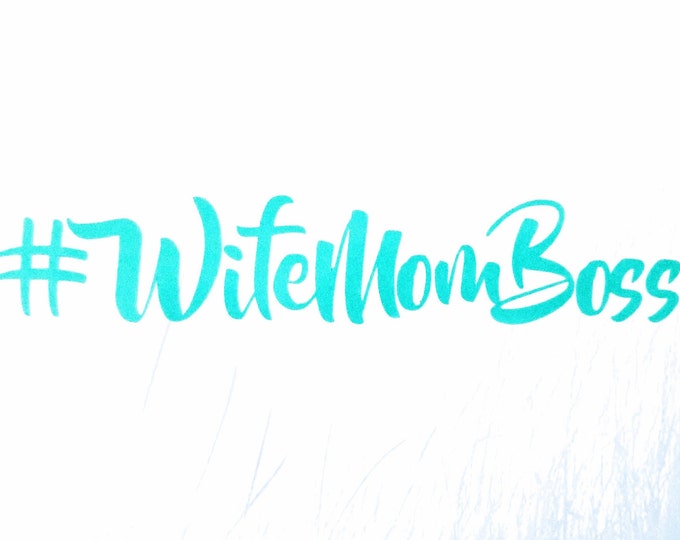 SASSY wife Mom Boss Vinyl Decal FREE SHIPPING Car Window Decal, Laptop ...