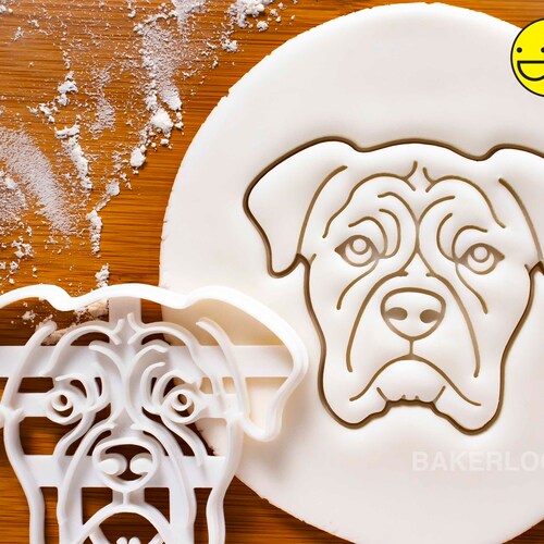 Boxer Dog Cookie Cutter Pastry Fondant Dough Biscuit - Etsy