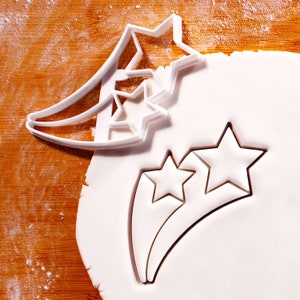Double Shooting Stars Cookie Cutter - Sparkle Your Celebrations With ...