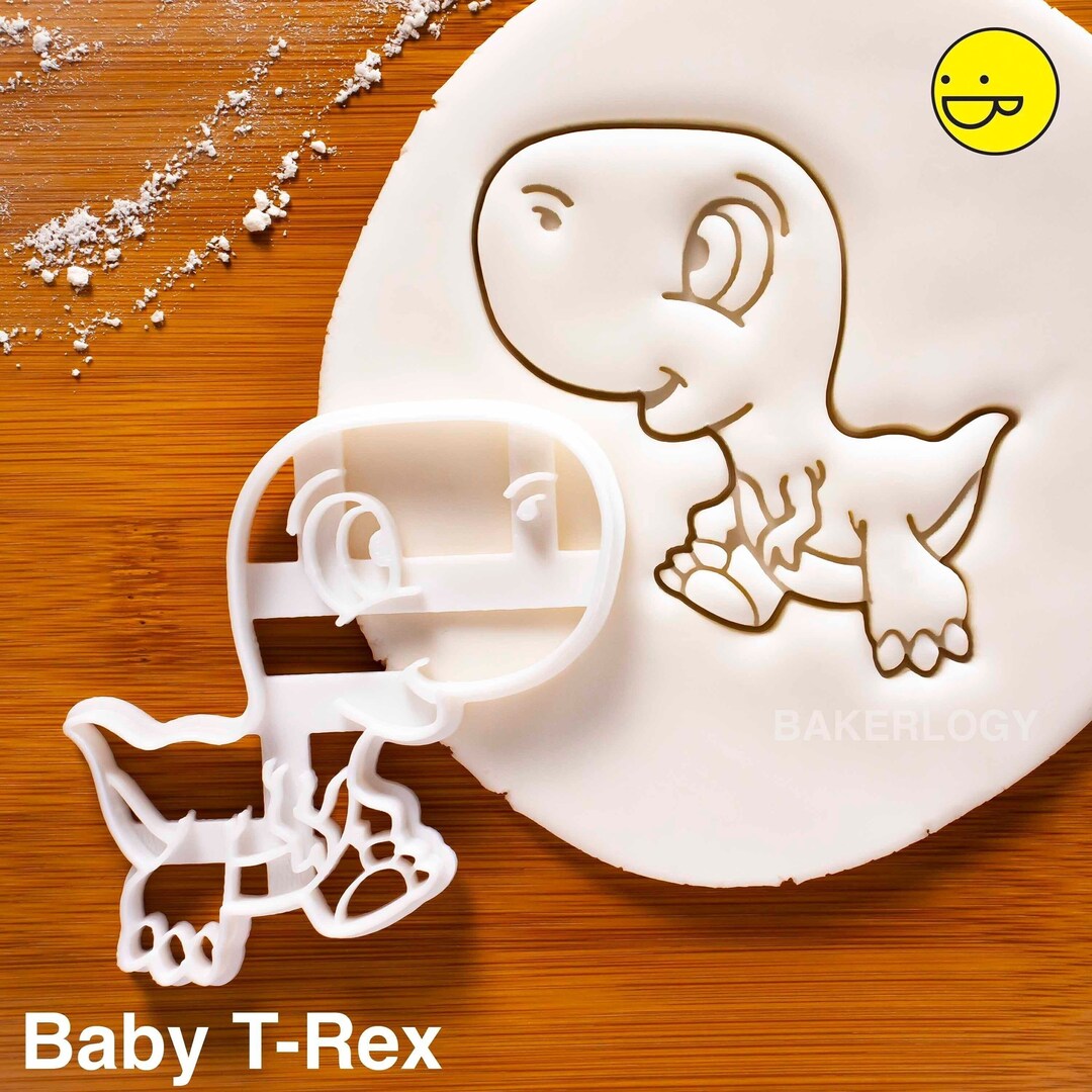 Baby T-rex Cookie Cutter and Other Dinosaurs Biscuit Cutter ...