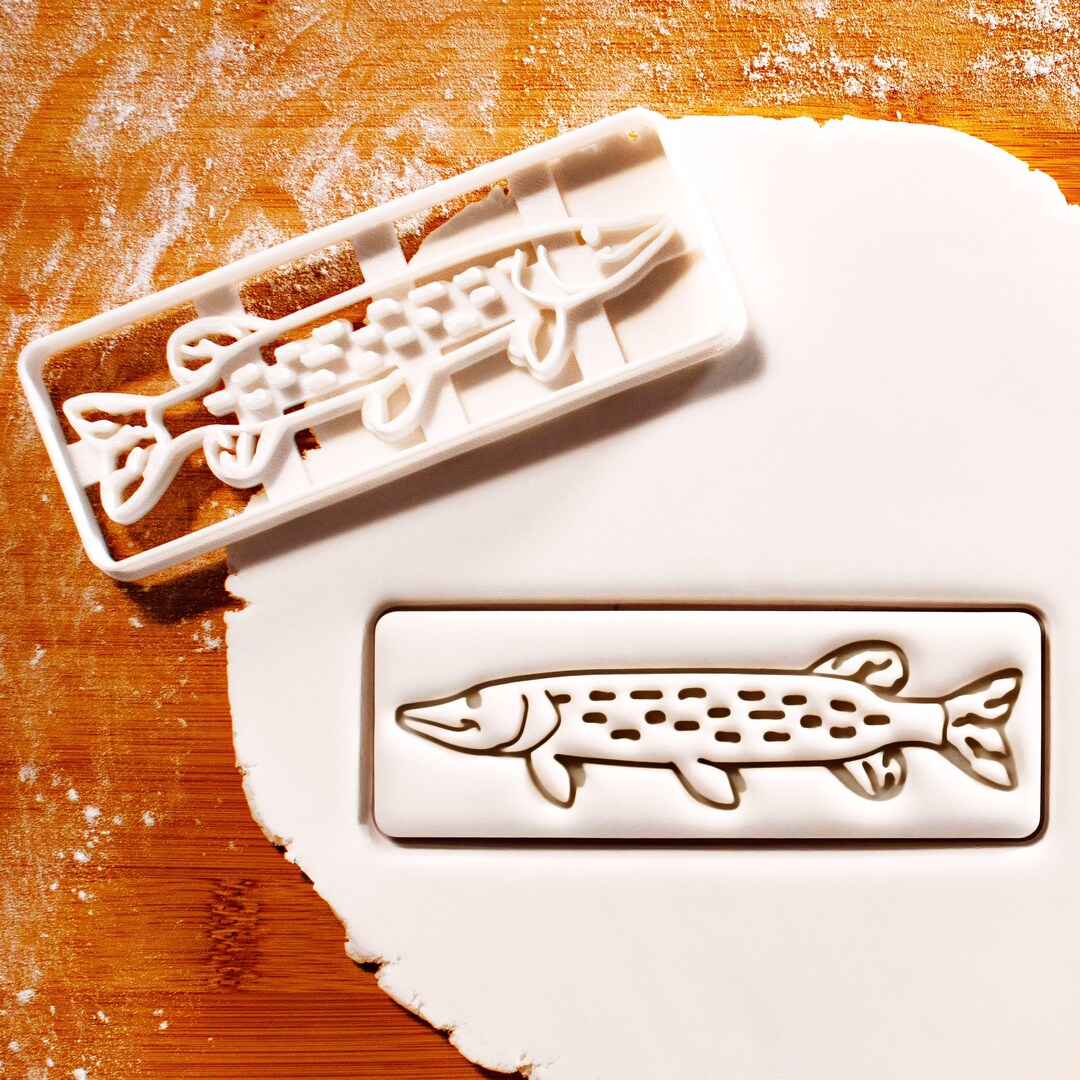 Northern Pike Fish Cookie Cutter: Fishing Party Treat, Seafood ...