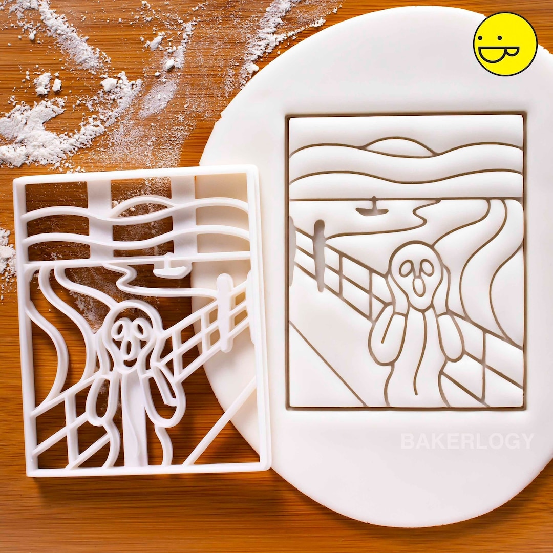 The Scream Cookie Cutter | Biscuit Fondant Cutters Psychological ...