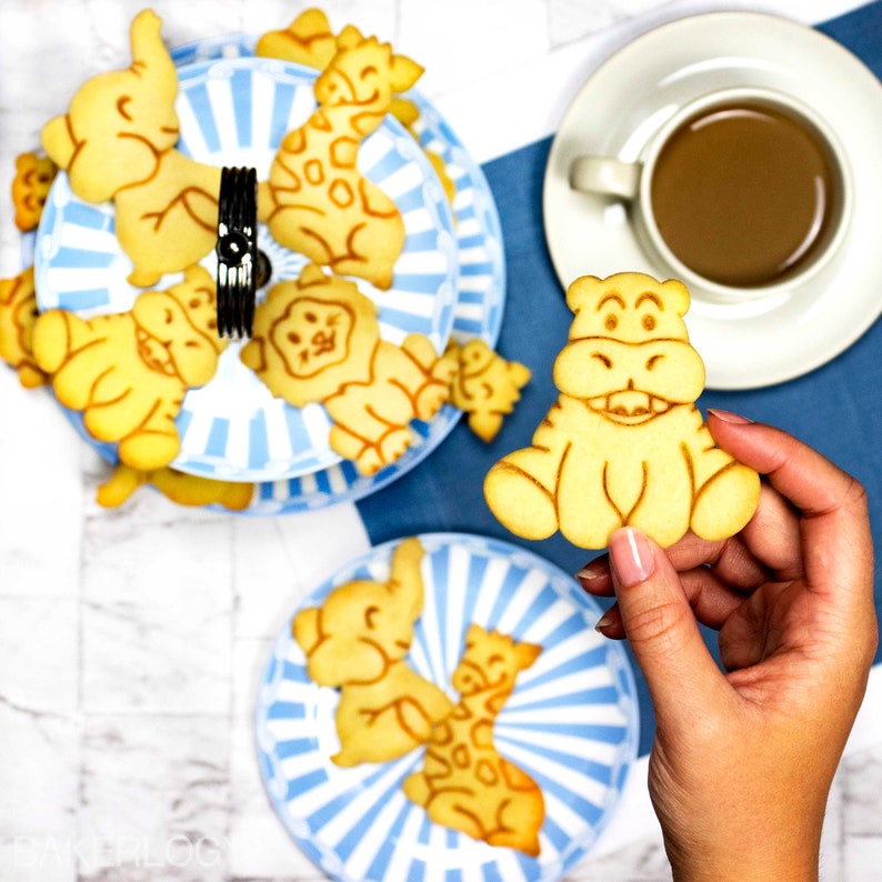 Baby Hippo Cookie Cutter Bakerlogy Biscuit Cutters Wild - Etsy