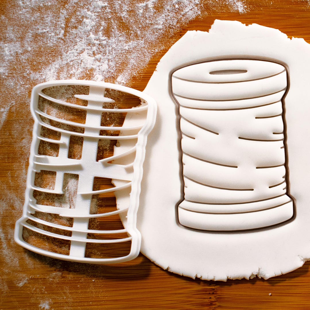 Spool of Thread Cookie Cutter: Sewing Theme Baking - Etsy UK
