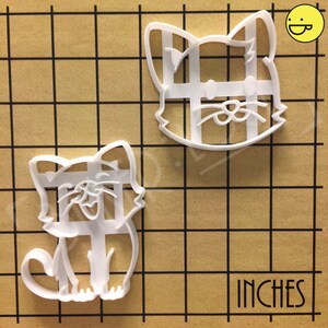 Cat Cookie Cutter Cute Happy Cat Theme Biscuit Cutters | Etsy UK