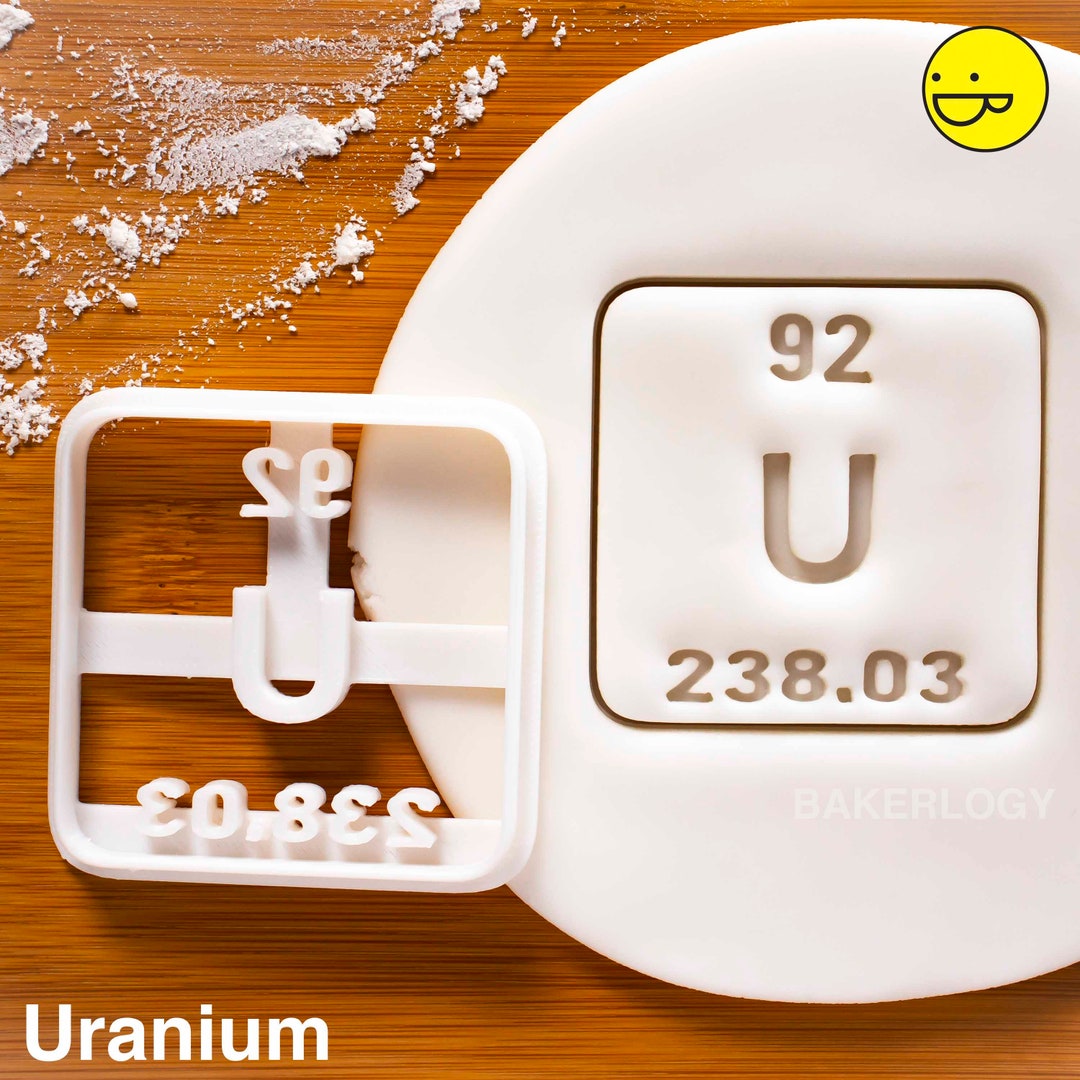 Uranium Periodic Table Element Cookie Cutter Radioactive - Etsy