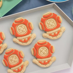 Tentacle Cookie Cutter Nautical Retro Steampunk Cookies Diver Divers ...