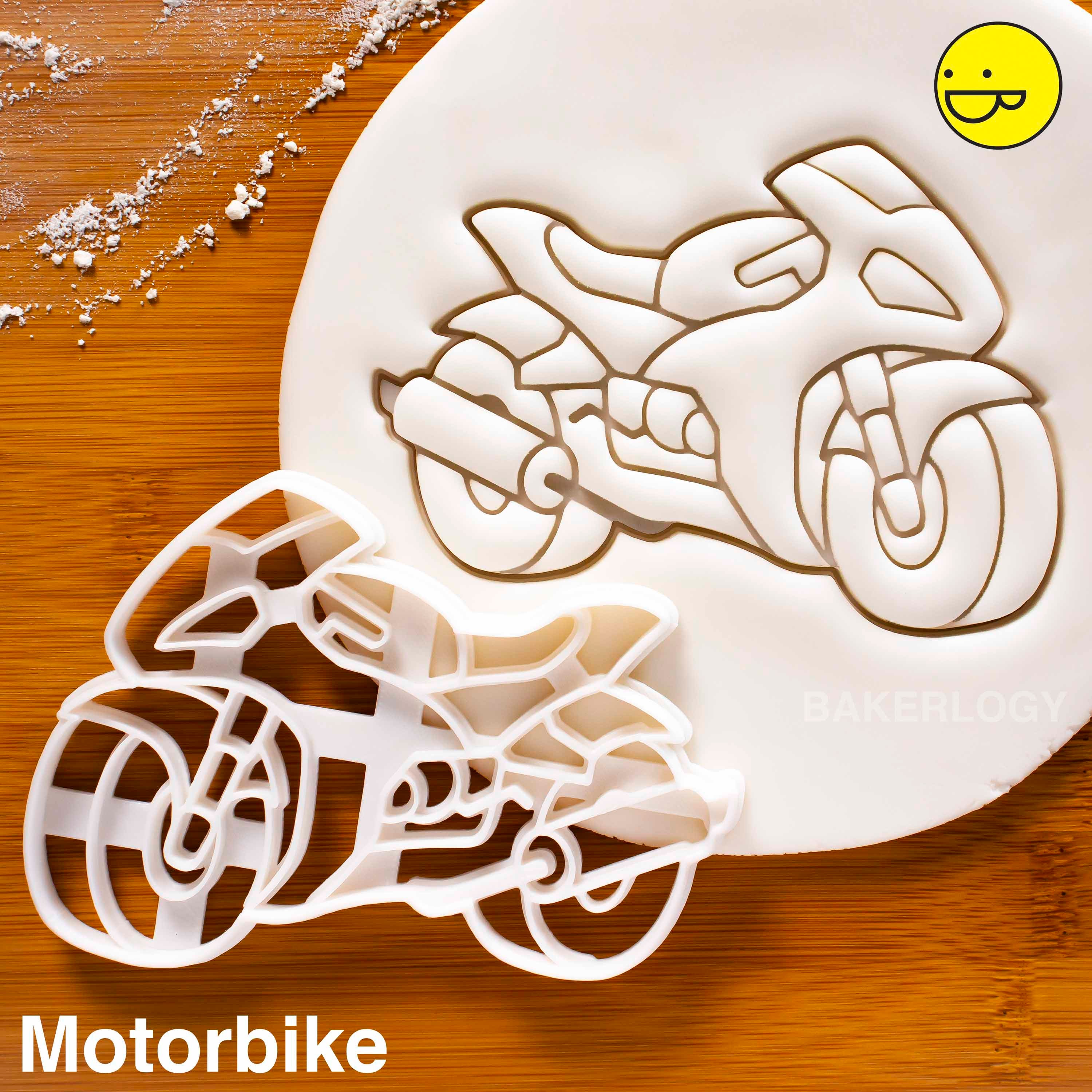 Motorbike Cookie Cutter Motorcycle Riders Themed Birthday - Etsy UK