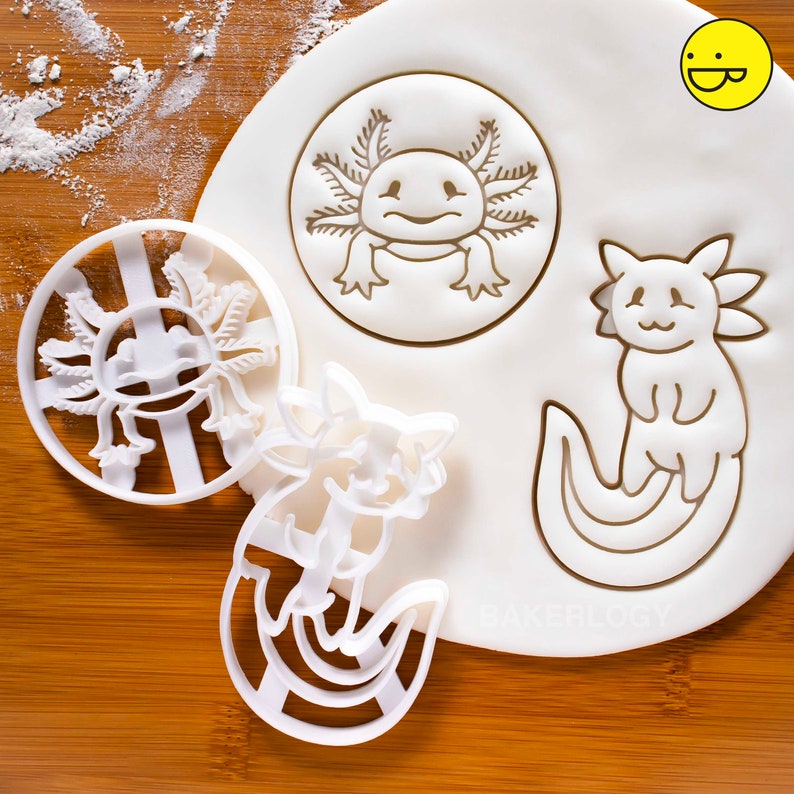 Cute Axolotl Cookie Cutter Bakerlogy Biscuit Cutters - Etsy