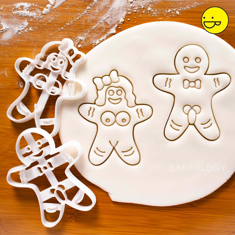 MATURE Mature Gingerbread Man cookies cutters biscuits | Etsy