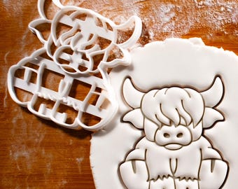 Highland Cow Cookie Cutter - Cute Animal Cookies - Etsy