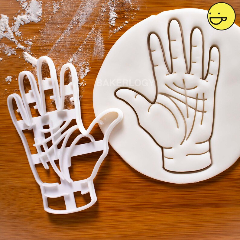Palmistry Hand Cookie Cutter Bakerlogy Biscuit Cutters - Etsy