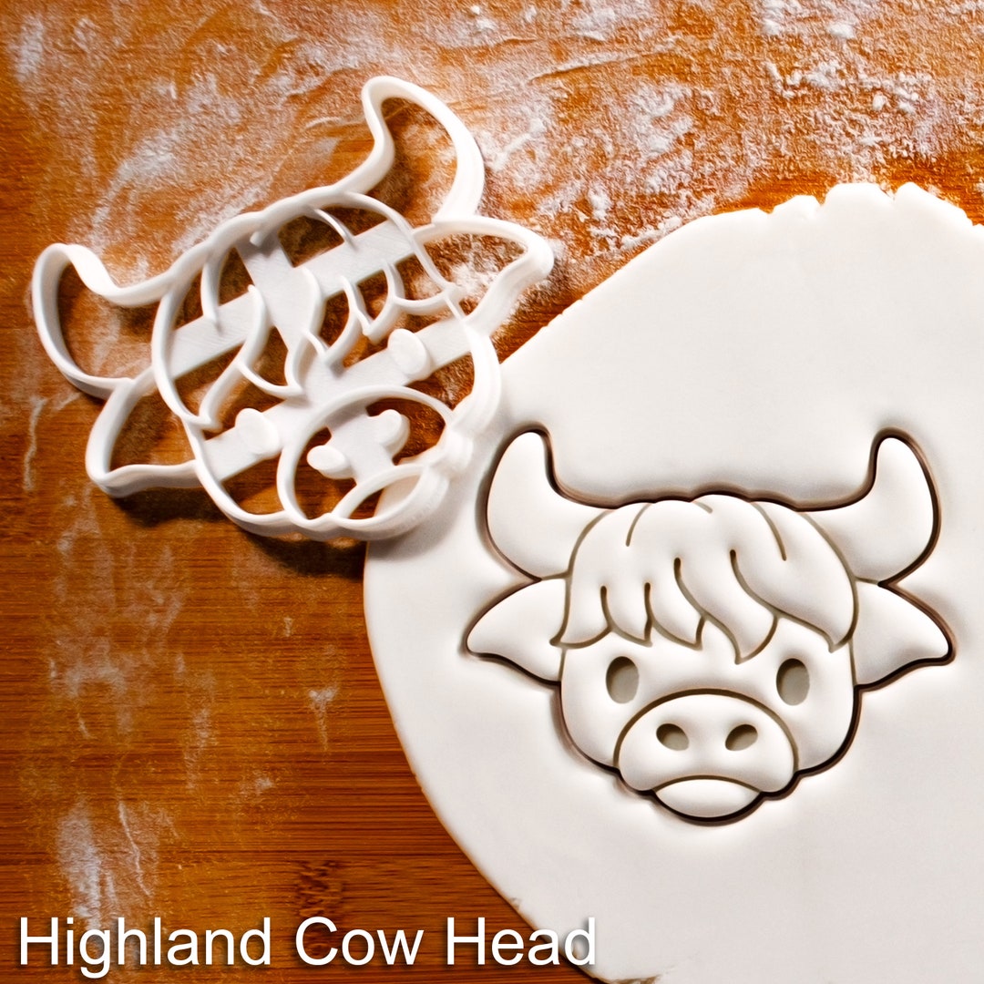 Cute Highland Cow Face Cookie Cutter A Moo-st Have for Farm Animals ...