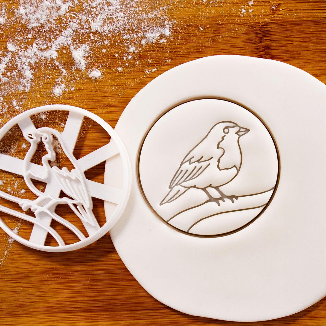 Robin Redbreast Cookie Cutter - Christmas Bird Biscuit Mold - Etsy