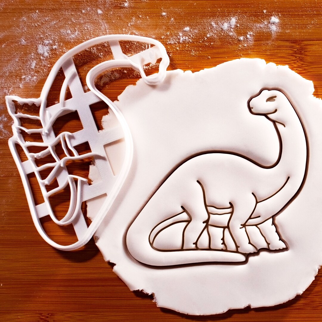 Brontosaurus Cookie Cutter – Thunder Lizard Cookie Cutter for Dinosaur ...