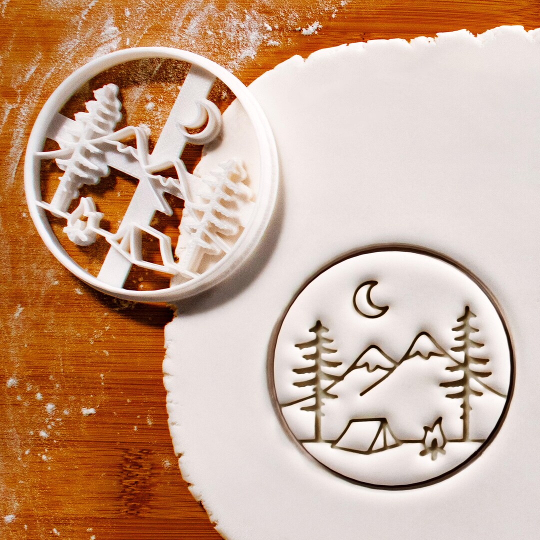 Camping Scene Cookie Cutter - Perfect for Campers, Hikers, Nature ...