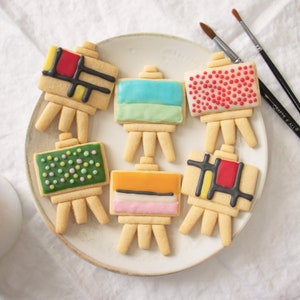 Easel Stand Cookie Cutter | Eat Paint Love | Artist Biscuit Cutters Fun ...