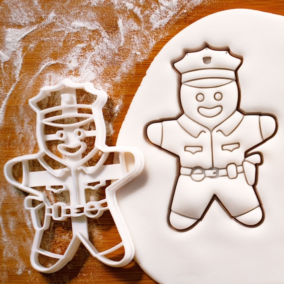 Police Officer Gingerbread Cookie Cutter Perfect Gift for - Etsy