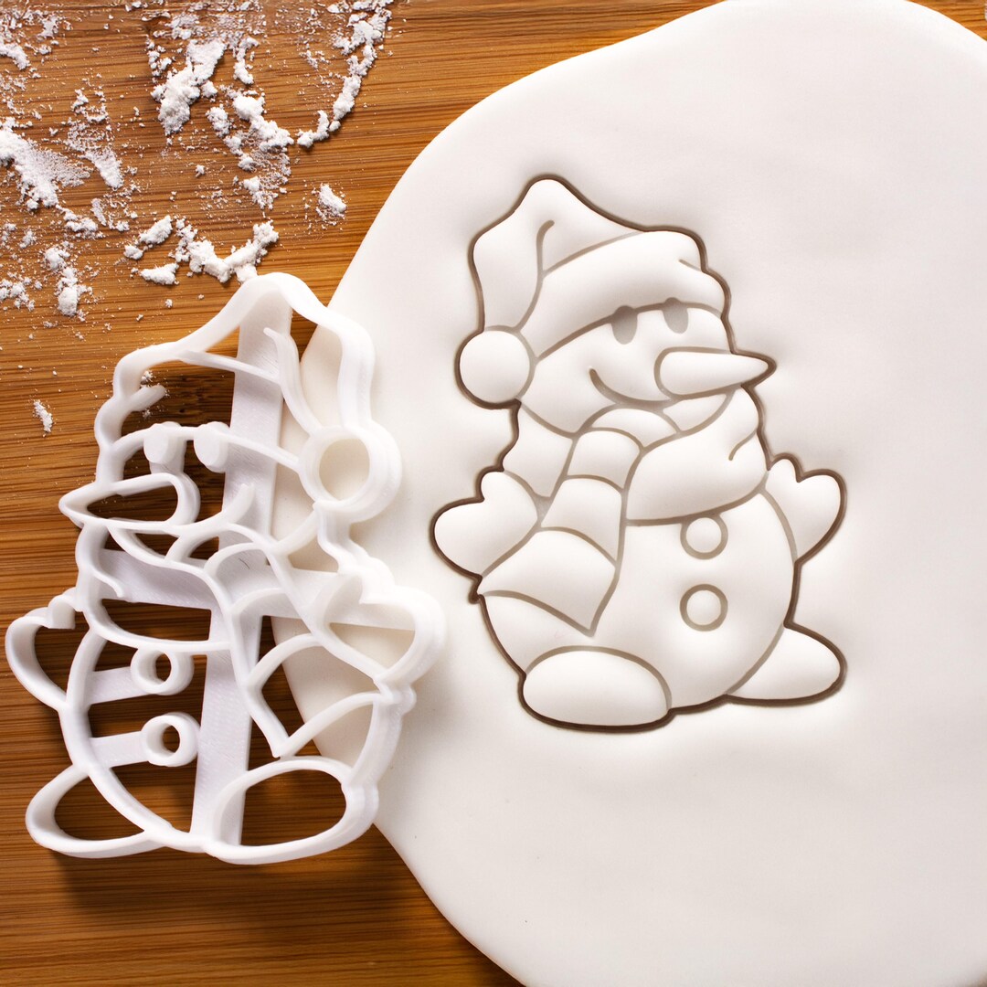 Snowman Cookie Cutter – Christmas Winter Shape for Holiday, Festive ...