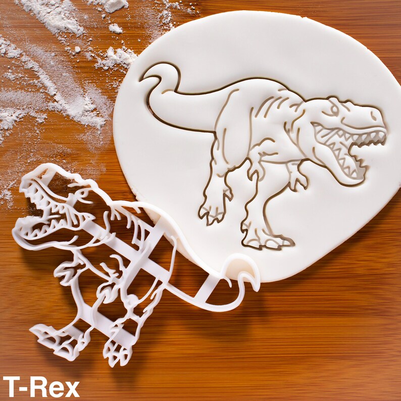 Dinosaur Cookie Cutters – T-rex, Stegosaurus & Triceratops Shapes for ...