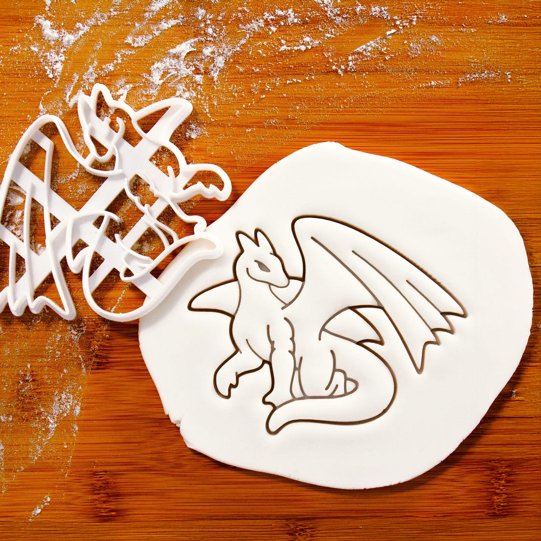 Dragon Cookie Cutter: Mythical Creature Shape for Fantasy & Medieval ...