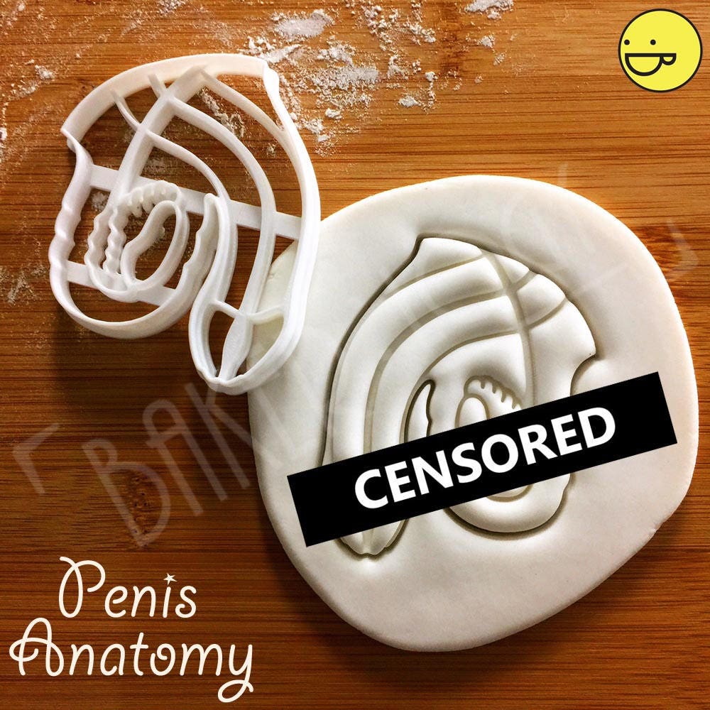 The Penis Anatomy Cookie Cutter Sex Organ Biscuits Cookies Etsy