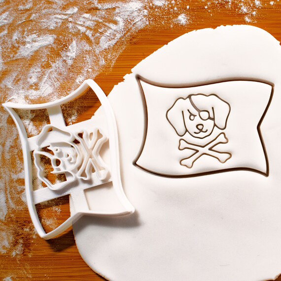 Dog Pirate Flag Cookie Cutter Jolly Roger Doggy Version - Etsy