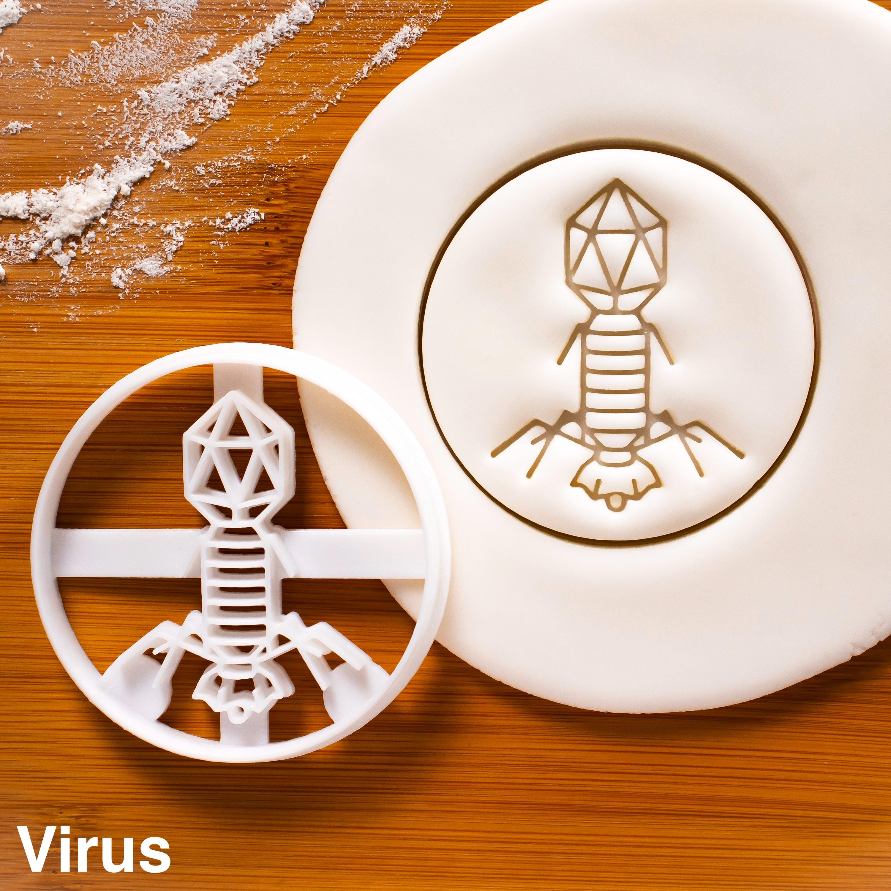 Bacteria Cookie Cutter | Microbiology Biscuit Cutters Microbiologist ...