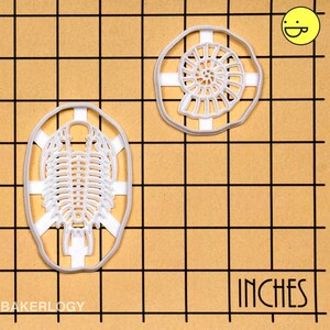 Trilobite Cookie Cutter | Bakerlogy Biscuit Cutters Extinct Marine ...