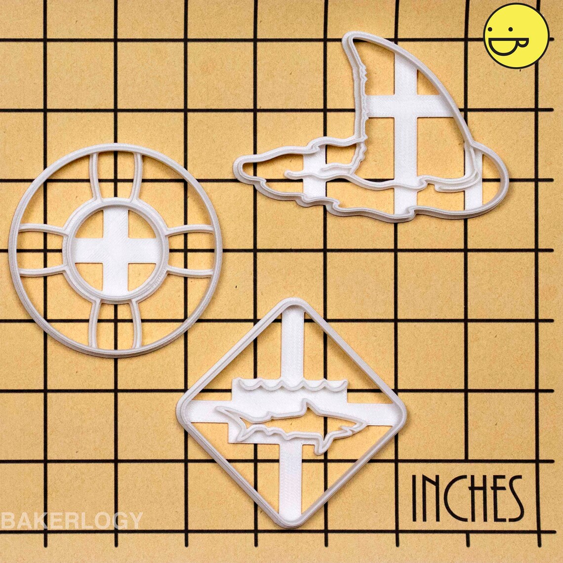 Shark Warning Sign Cookie Cutter Bakerlogy Biscuit Cutters - Etsy UK