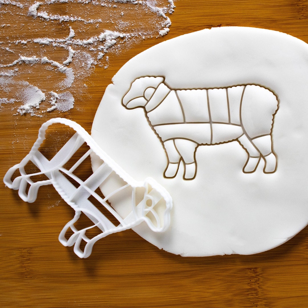 Lamb Cookie Cutter | Butcher's Guide to Mutton Cuts | Other Meat Chart ...