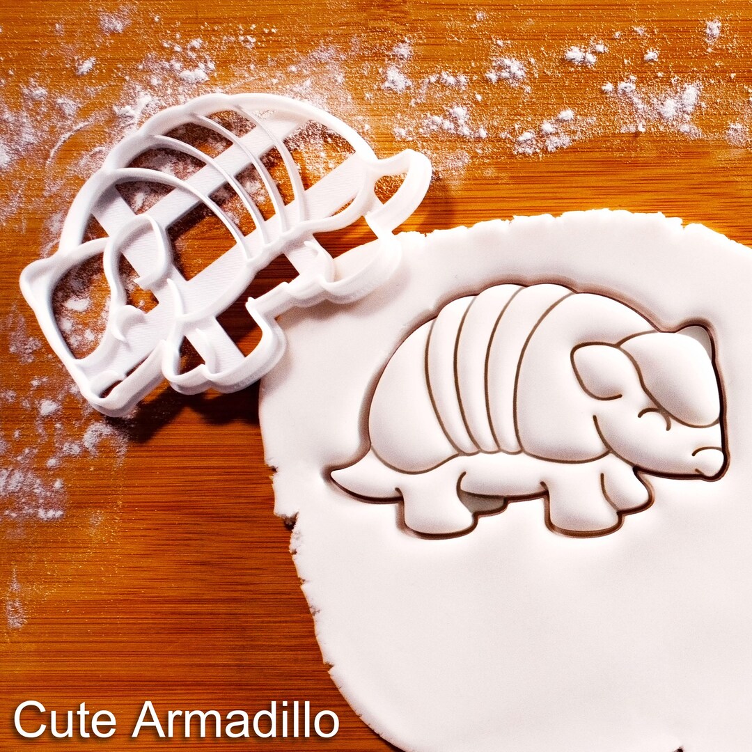 Cute Armadillo Cookie Cutter – Smiling Armadillo | Sleepy Armadillo ...