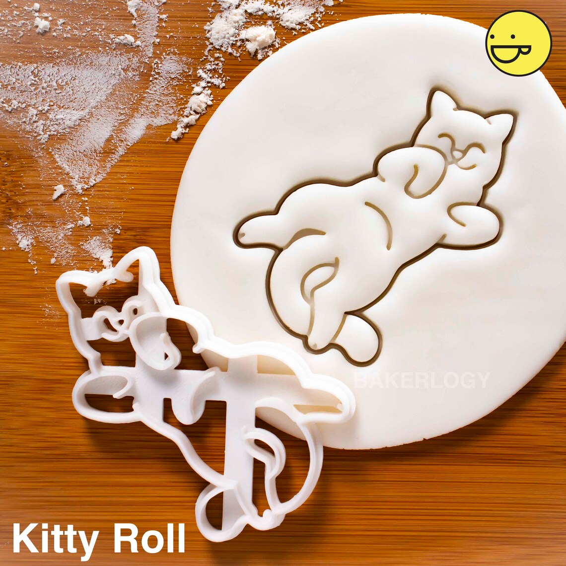 Kitty Butt Cookie Cutter Bakerlogy Biscuit Cute Happy Cat | Etsy UK
