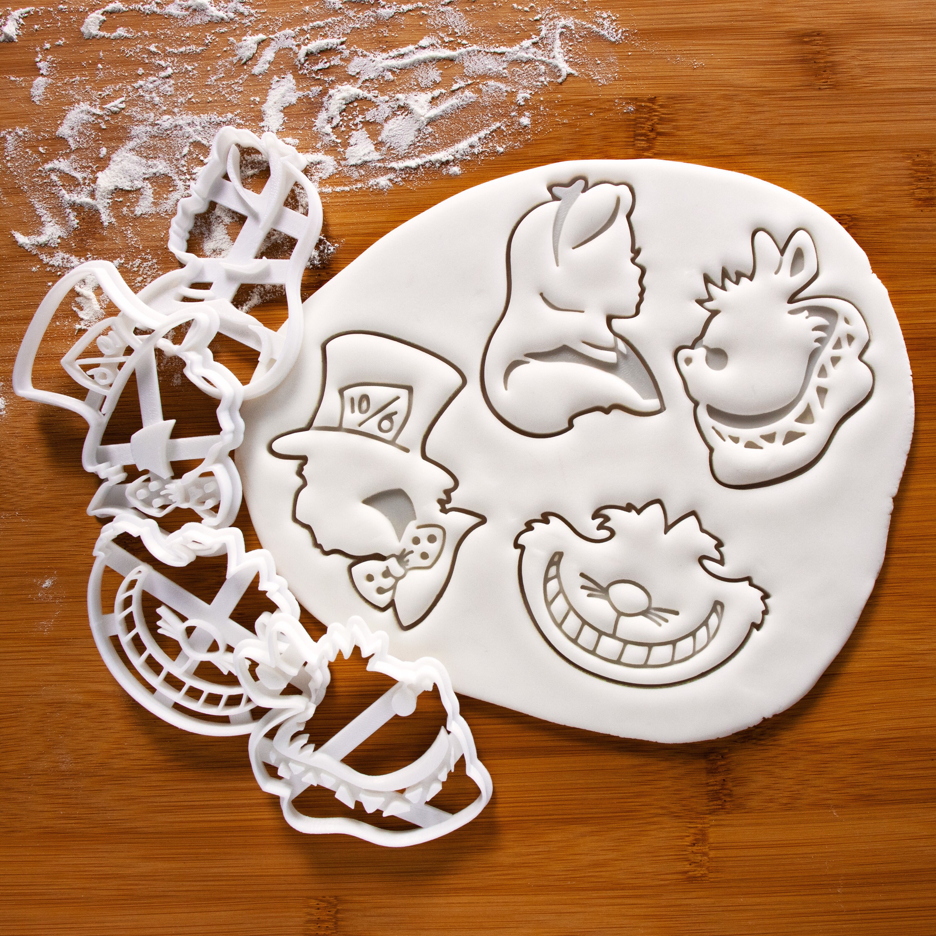 Alice Adventures In Wonderland Characters Cookie Cutters Etsy Canada
