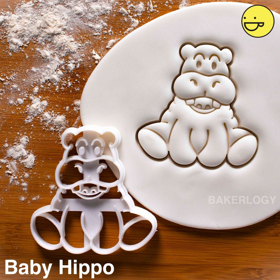 Baby Hippo Cookie Cutter Bakerlogy Biscuit Cutters Wild - Etsy