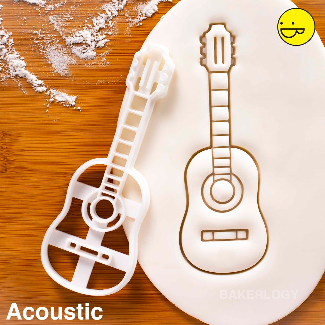 Acoustic Guitar Cookie Cutter - Bake Musical Stringed Instrument ...