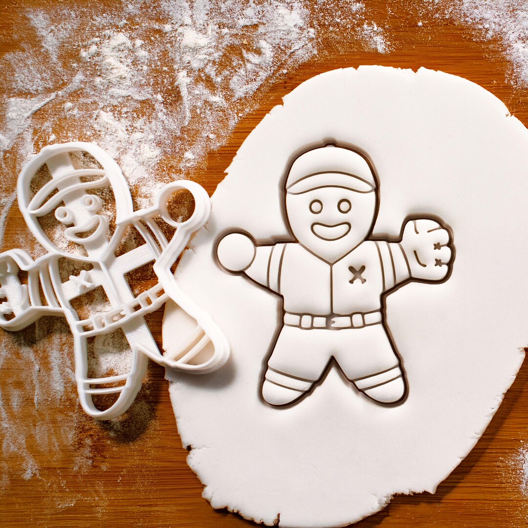 Baseball Gingerbread Man Cookie Cutter: Sports Birthday Party Favor - Etsy