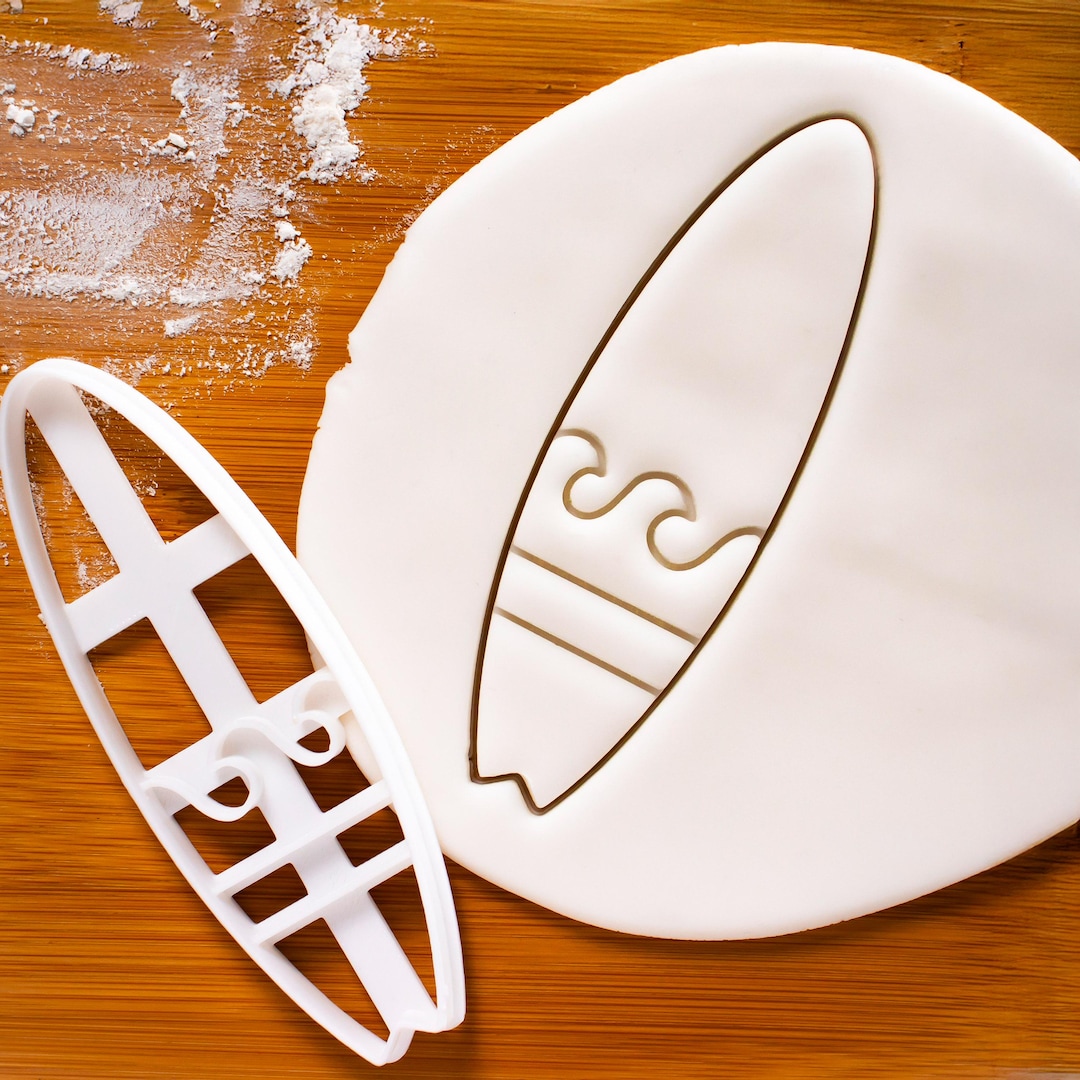 Surfboard Cookie Cutter: Ocean Wave Design for Surfers, Surfing Theme ...