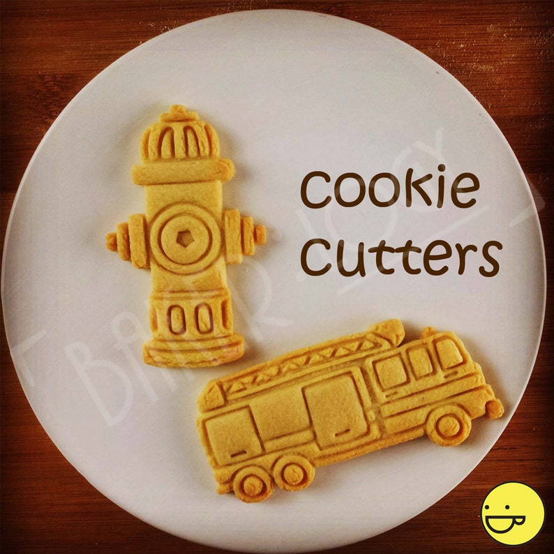 Fire Truck cookie cutter biscuit cutters cake topper | Etsy