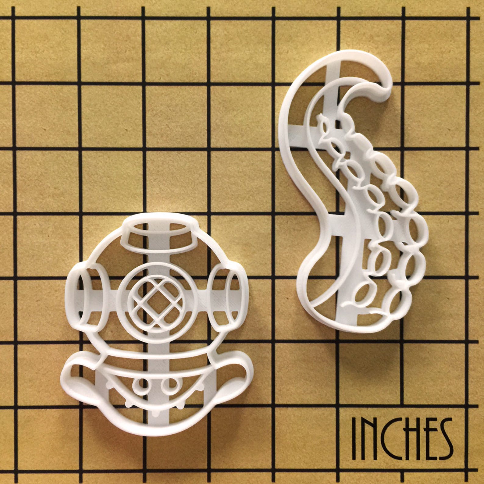 Diving helmet cookie cutter nautical retro steampunk cookies | Etsy