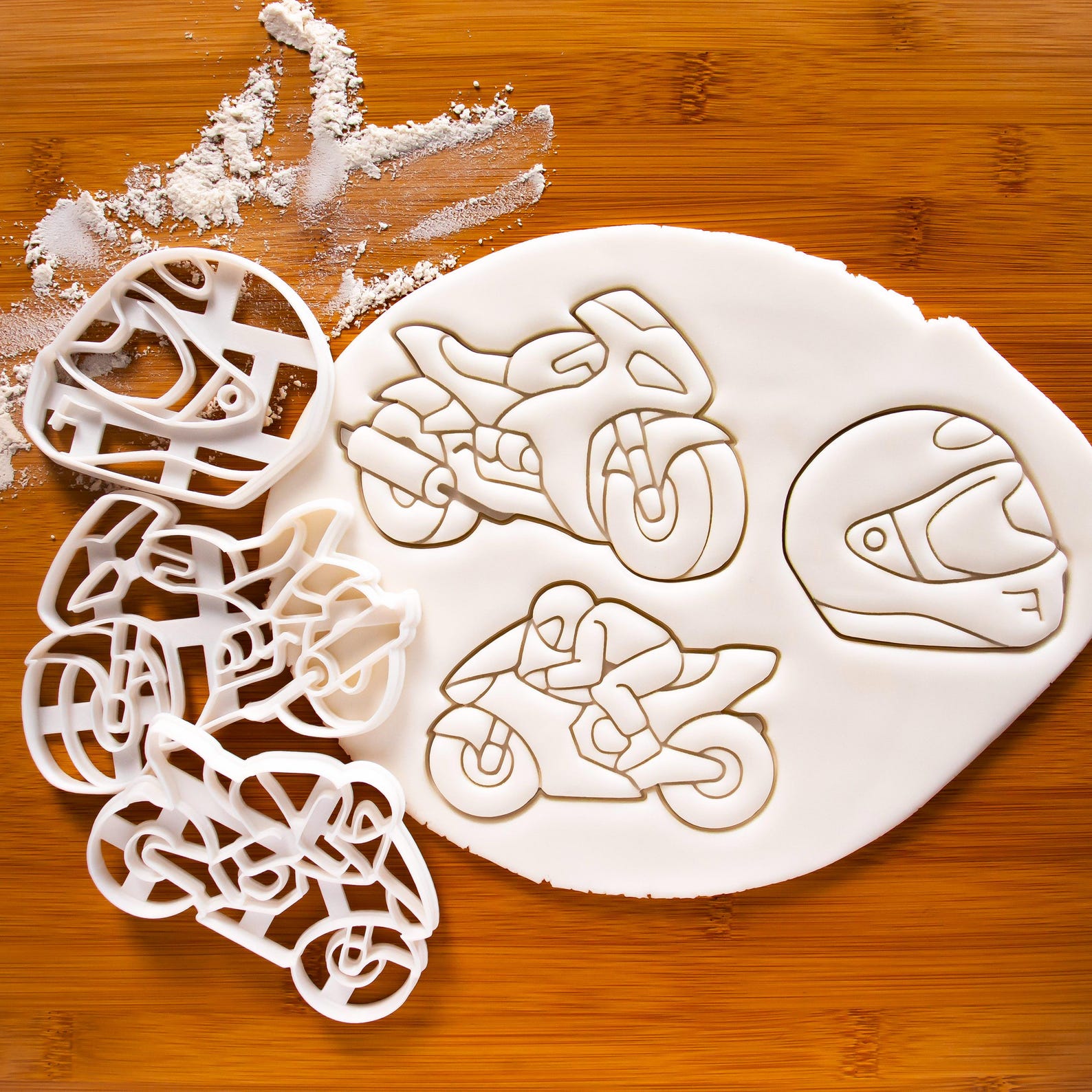 Motorbike Rider Cookie Cutter - Motorcycle Riders Themed Birthday Party ...