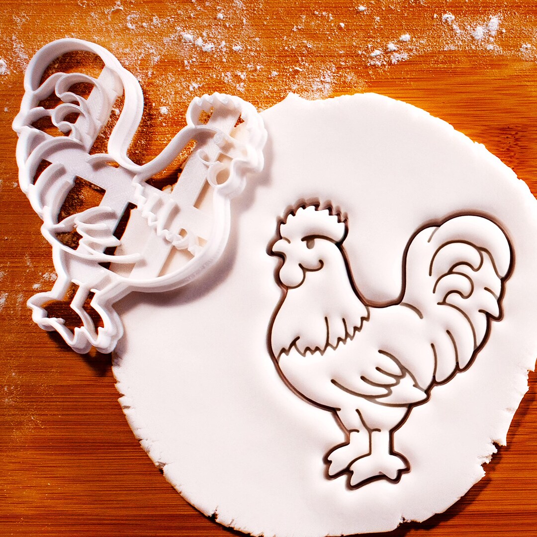 Rooster Cookie Cutter – Perfect for Farmhouse Baking, Chinese New Year ...