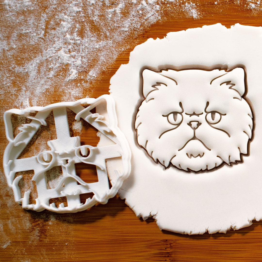 Persian Cat Cookie Cutter Purrfect Cat Biscuit Cutter, Endless Paw-sibilities Bakerlogy - Etsy