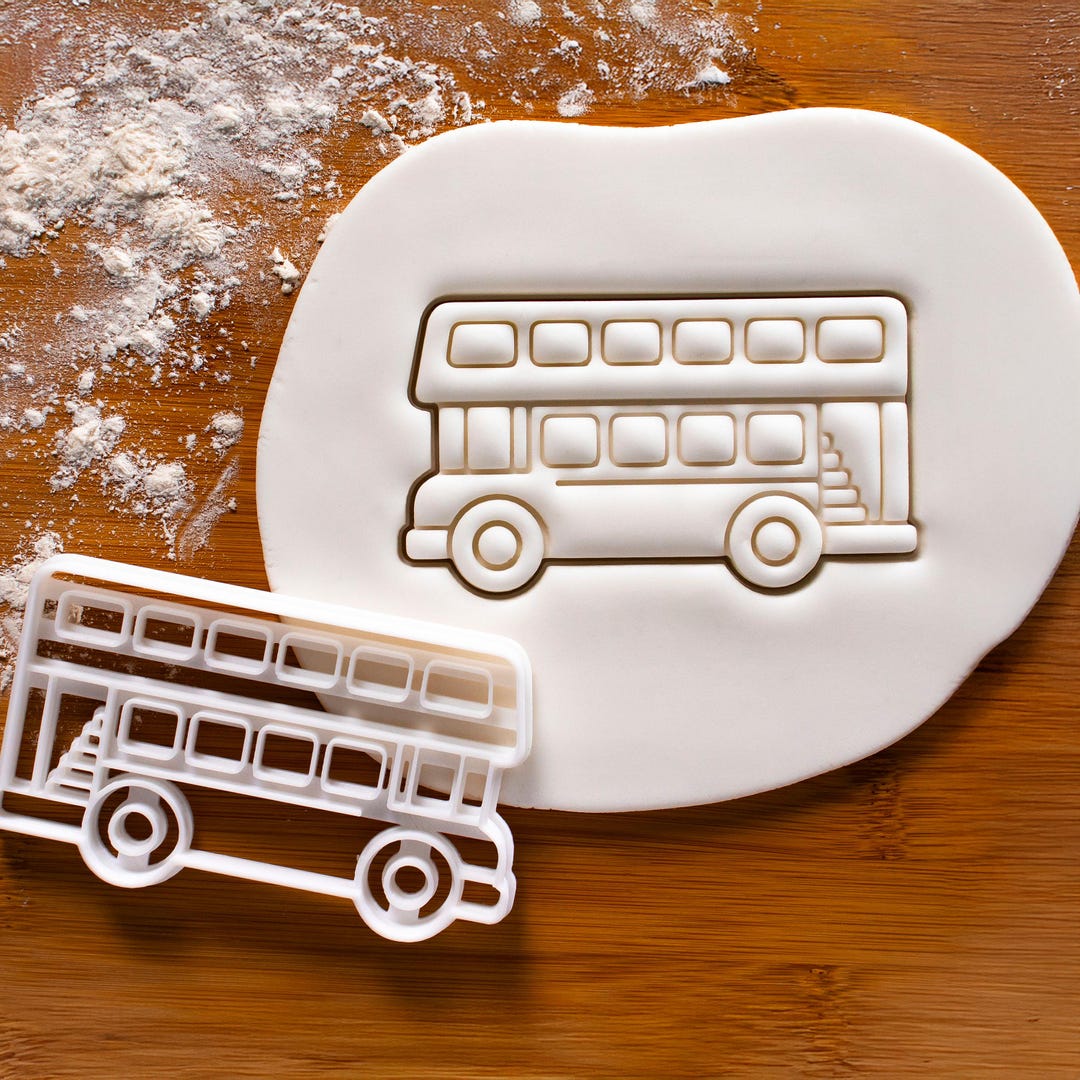 Double Decker Bus Cookie Cutter: London Red Bus, Bridal & Wedding ...