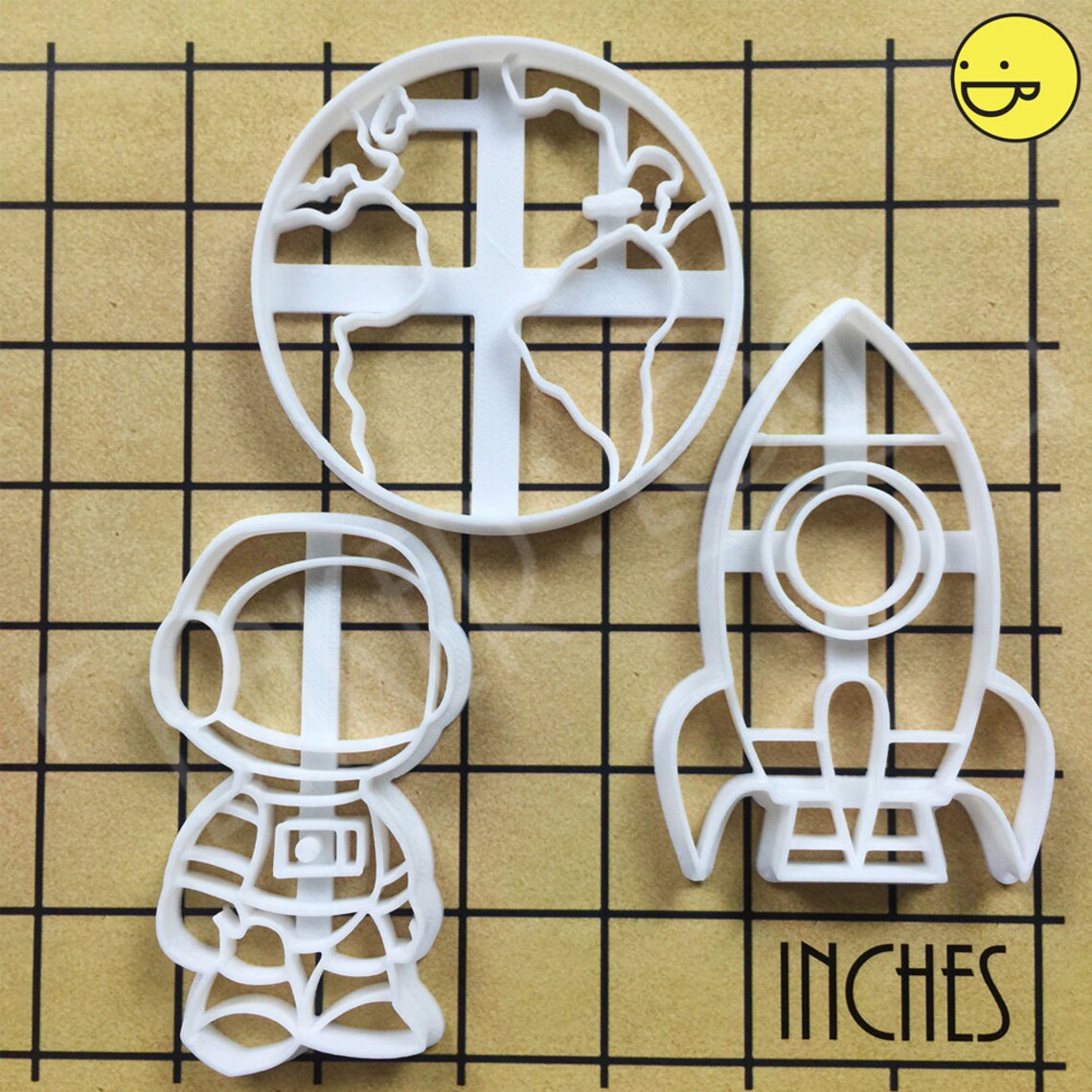 Planet Earth & Other Space Themed Cookies Cutters Biscuits | Etsy UK